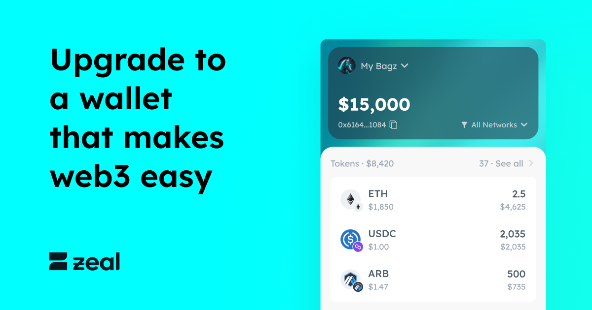 Zeal Wallet | The best wallet for crypto earners